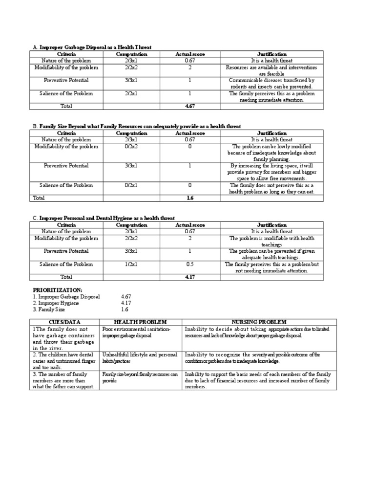 Criteria Computation Actual Score Justification | PDF