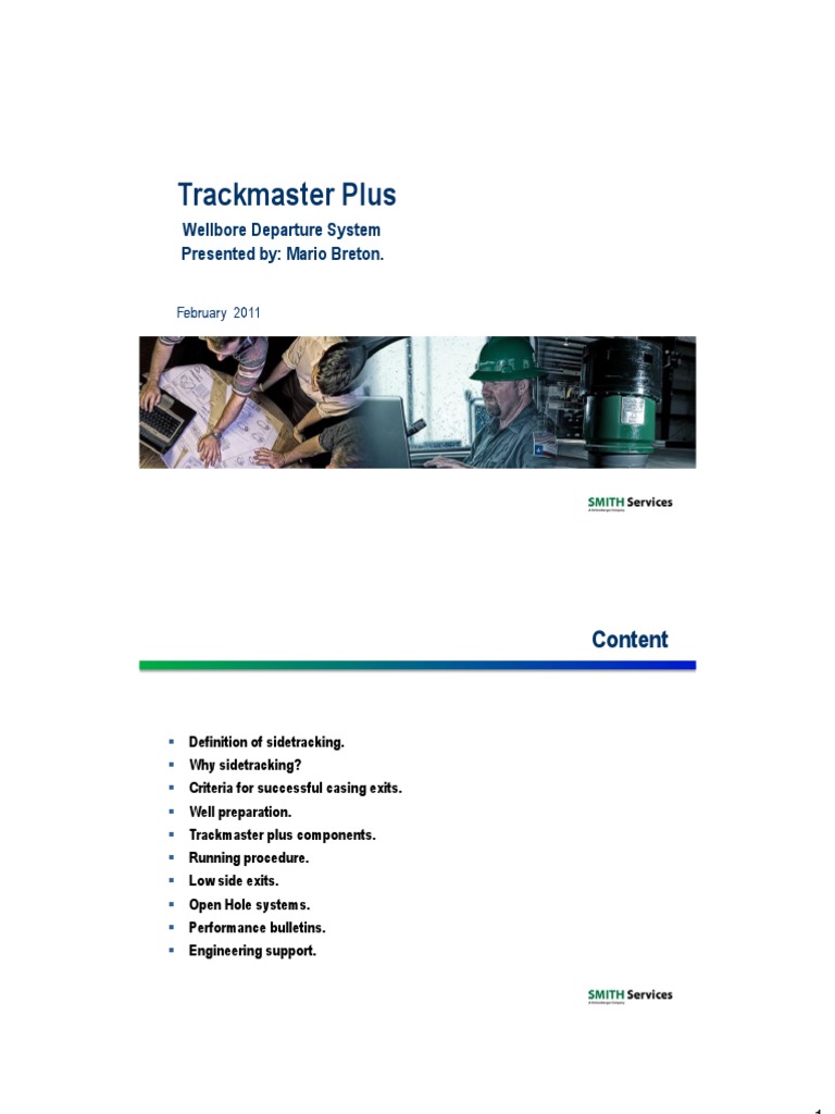 Trackmaster Plus Sidetracking Guide | PDF | Pump | Casing (Borehole)