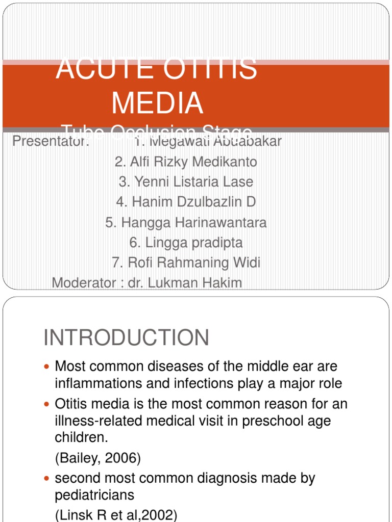 Acute Otitis Media (Ready)Ppt | Ear | Human Head And Neck