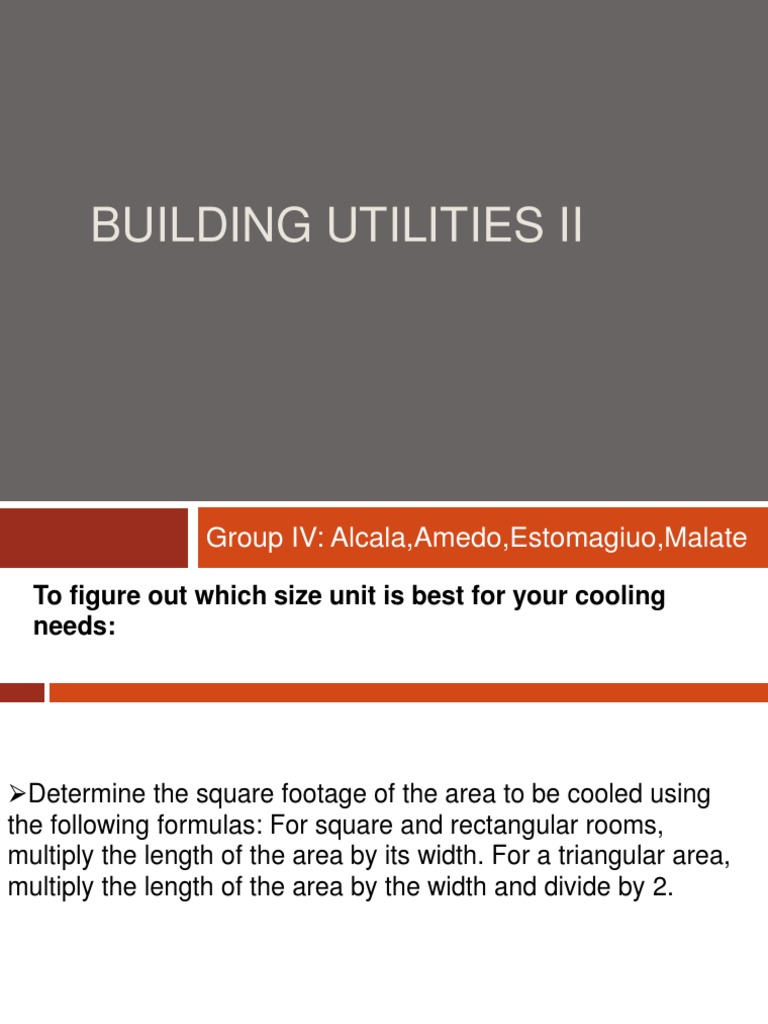 Building Utilities II | Download Free PDF | Air Conditioning ...