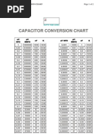 Capacitor Uf - NF - PF Conversion Chart PDF | PDF | Capacitor | Electricity