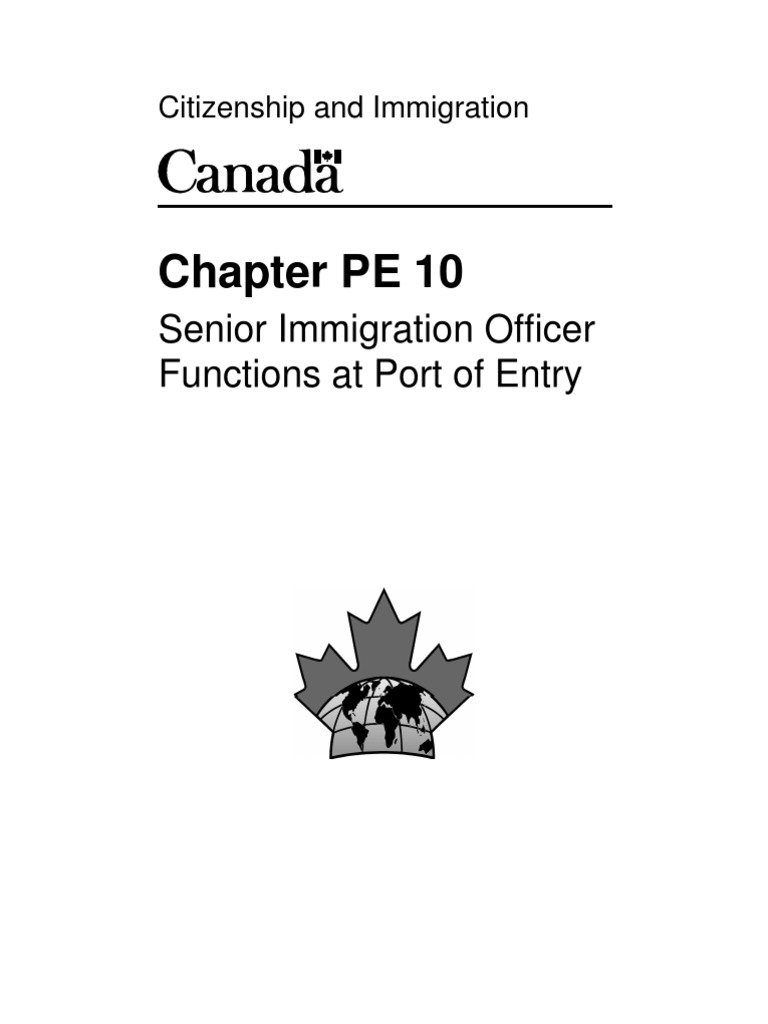 Senior Immigration Officer Functions at Port of Entry | PDF | Refugee ...
