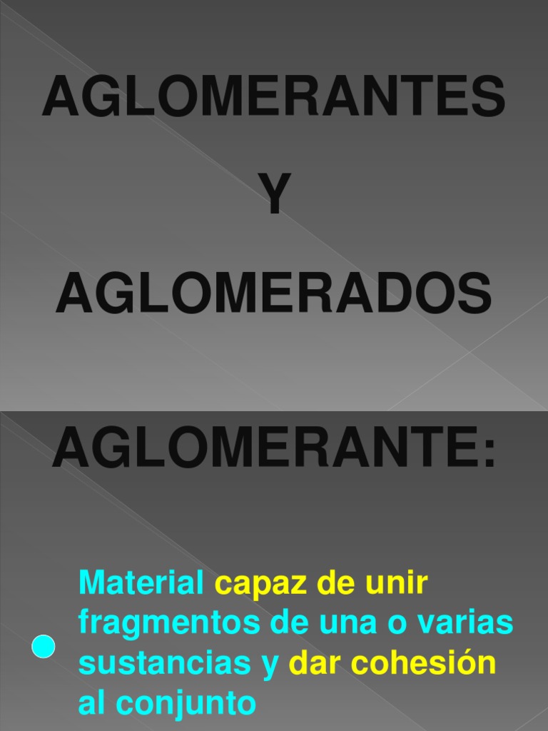 Aglomerantes y Aglomerados | PDF | Hormigón | Ladrillo