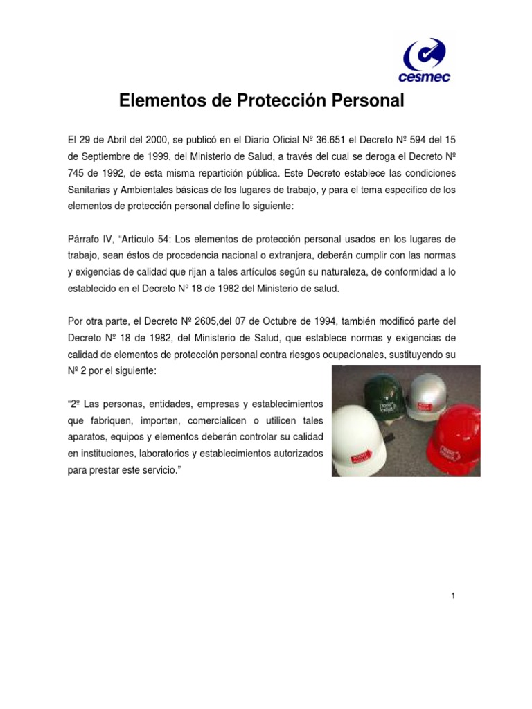 Certificacion de EPP | PDF | Naturaleza