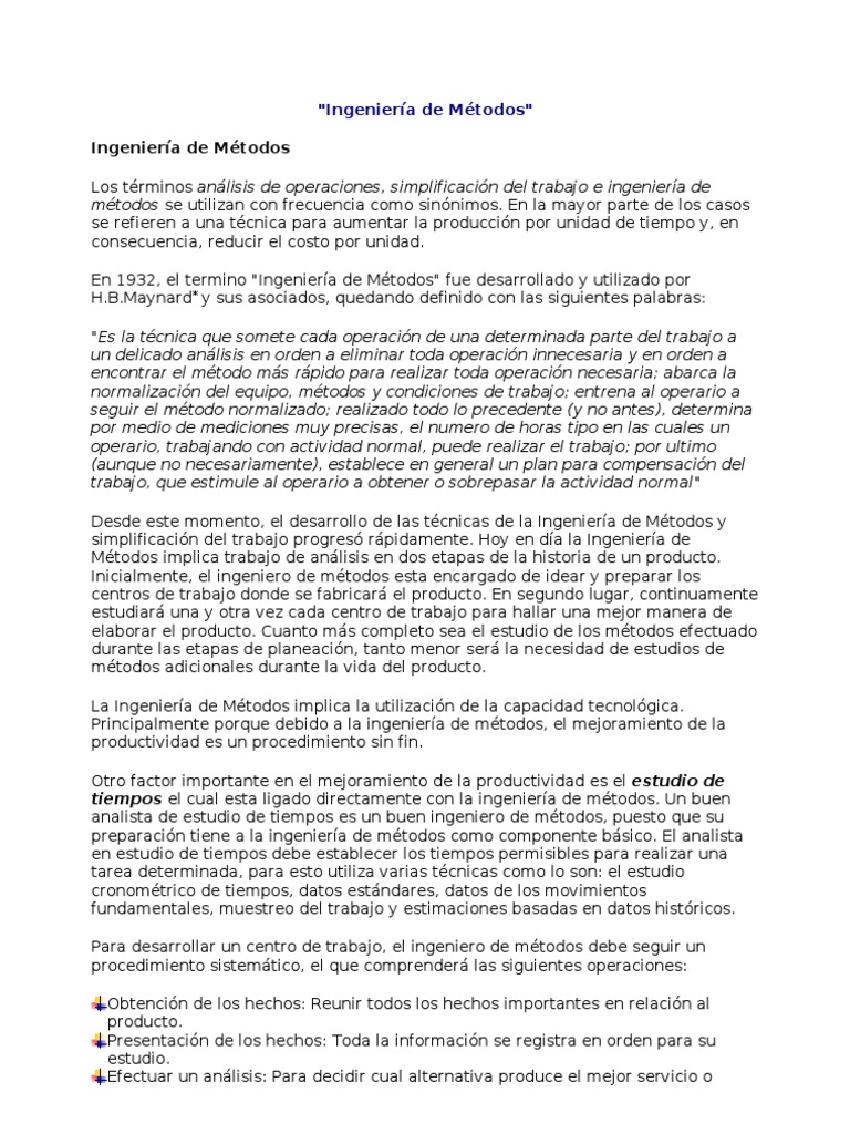 H. B. Maynard | PDF | Ingeniería Industrial | Ingeniería