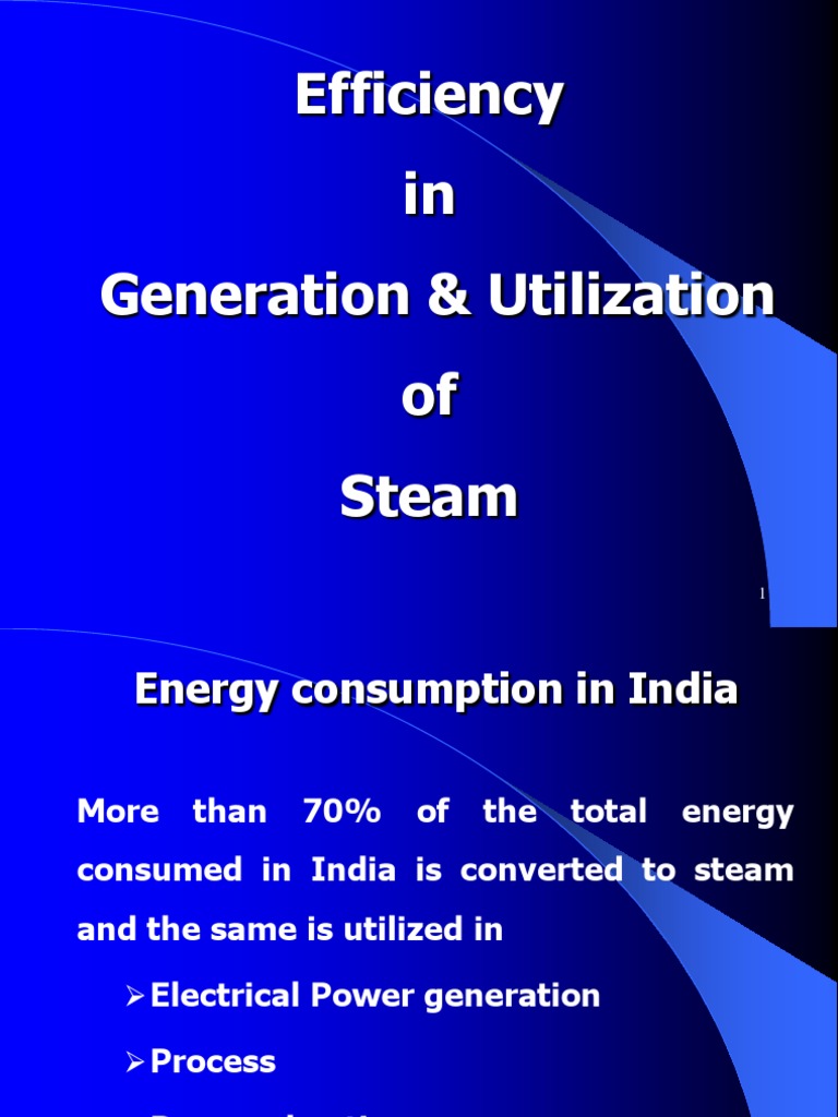 Optimizing Efficiency in Steam Generation and Utilization Through ...