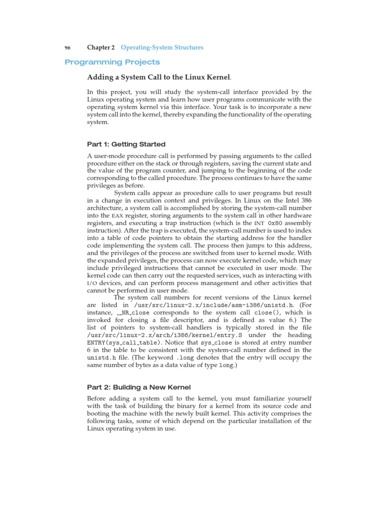 Proy Linux Kernel Sistem Call | PDF | Kernel (Operating System) | Booting