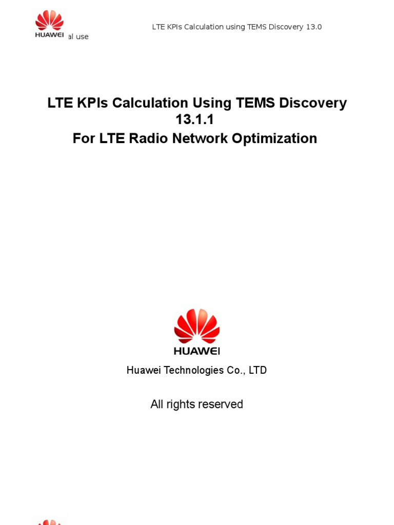 LTE KPIs Calculation | PDF | Lte (Telecommunication) | Telecommunications Engineering