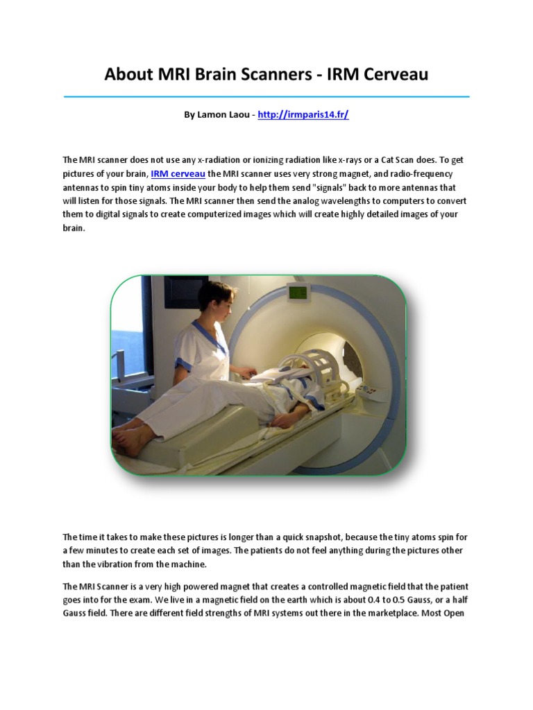IRM Cerveau | PDF | Technology & Engineering