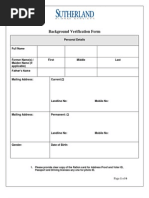 BGV Form | PDF | Identity Document