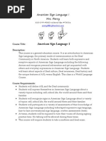 ASL Assessment Rubrics Overview | PDF | American Sign Language | Sign ...