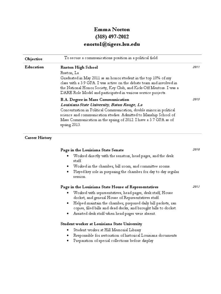 Final Final Final Weebly Resume | PDF | Career & Growth | Social Science