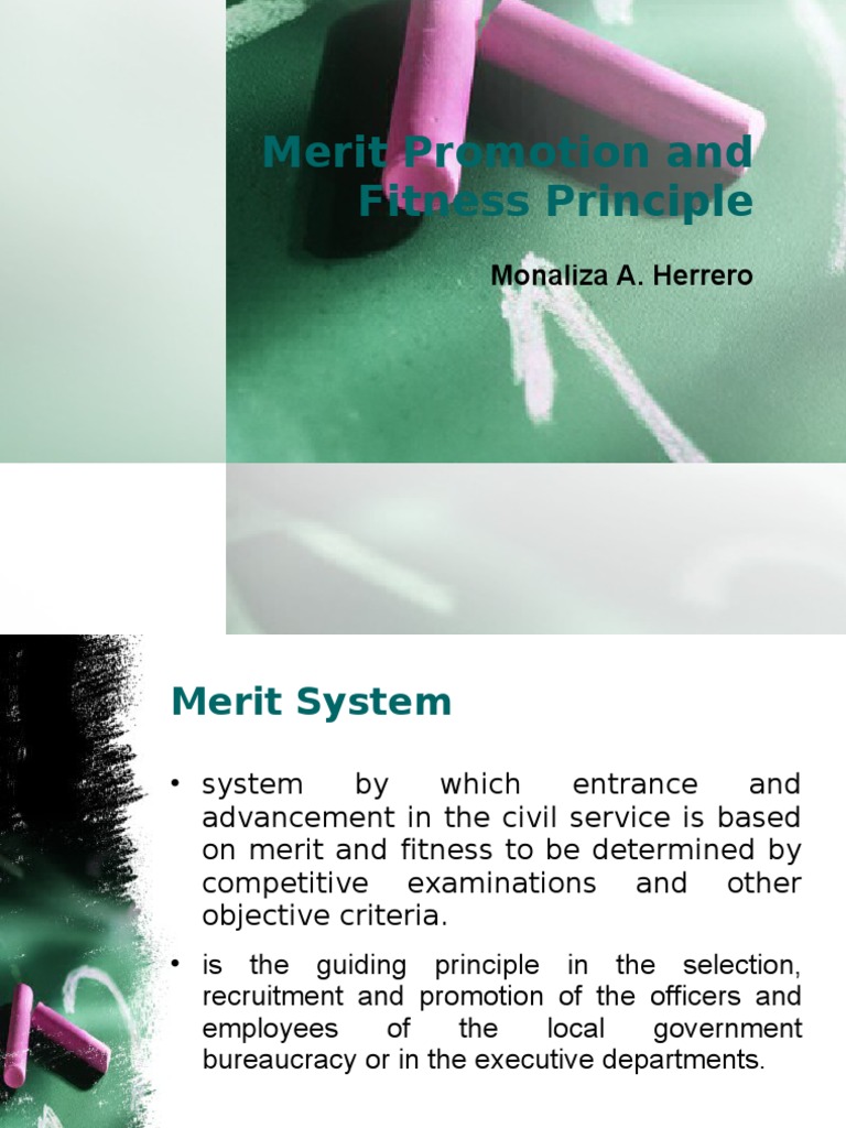 Merit and Promotion-Merit and Fitness Principle | PDF | Competence ...