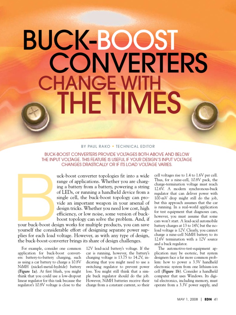 Buck Boost | PDF | Electromagnetism | Electrical Components