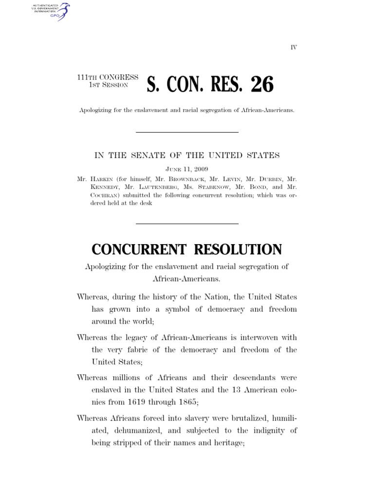 Senate Resolution | PDF