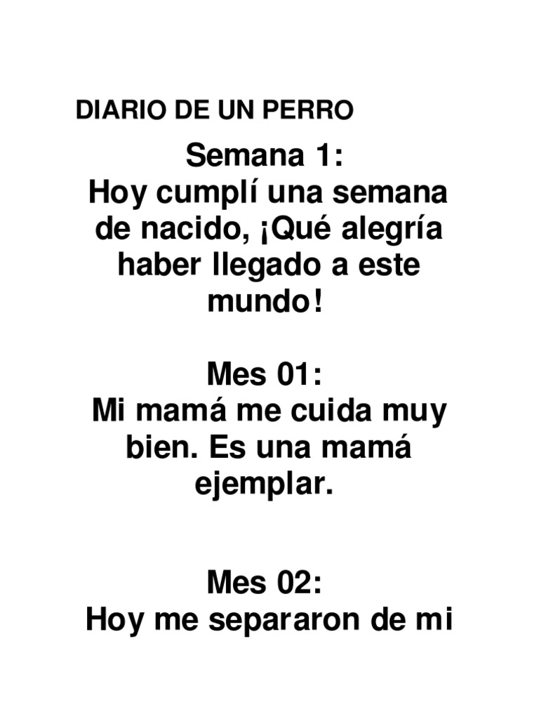 Diario de Un Perro | PDF