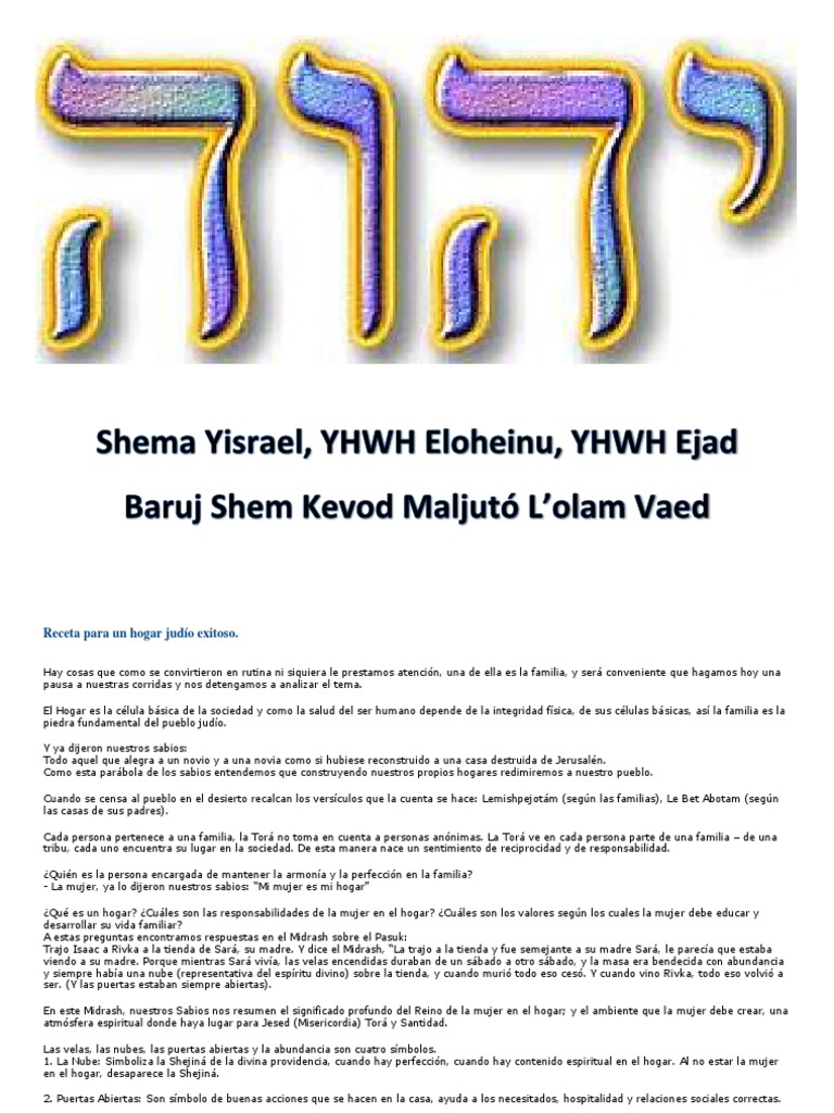 Yhwh | PDF | Religión y creencia | Tora