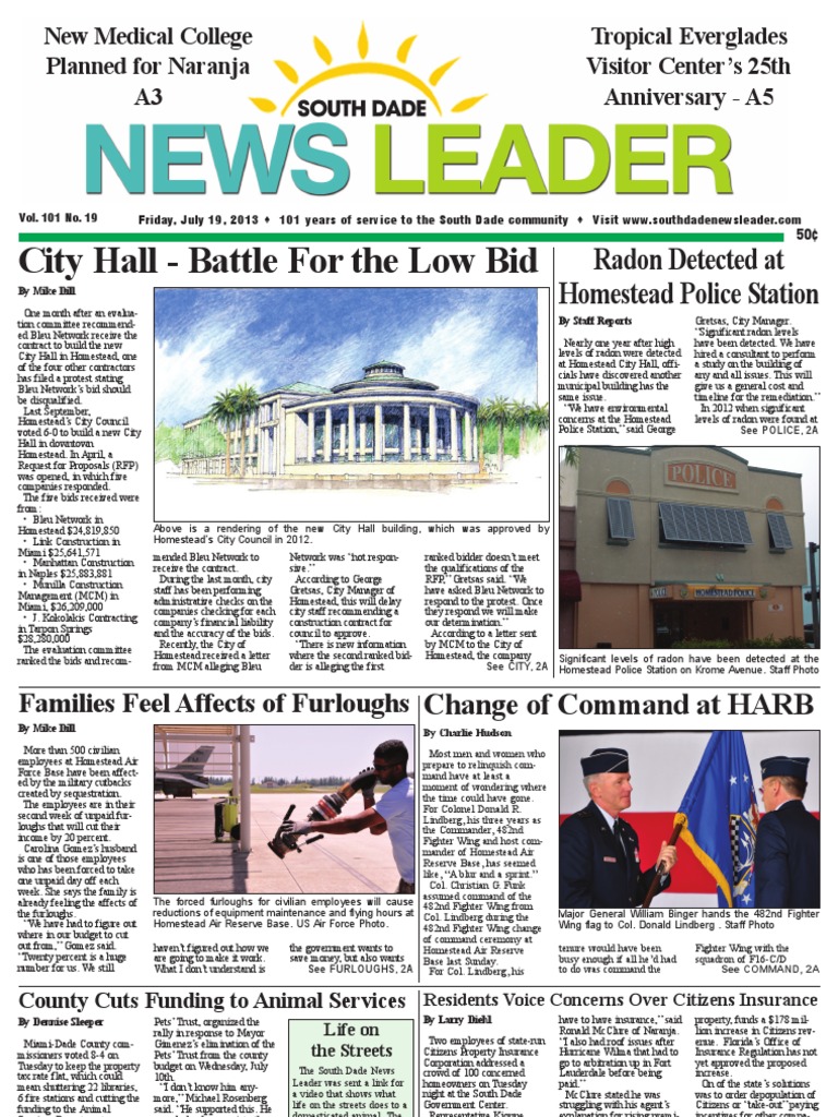 Newspaper Design 3 | PDF | Miami Dade County | Insurance