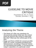 Judging Criteria and Evaluation: Short Film Category | PDF ...