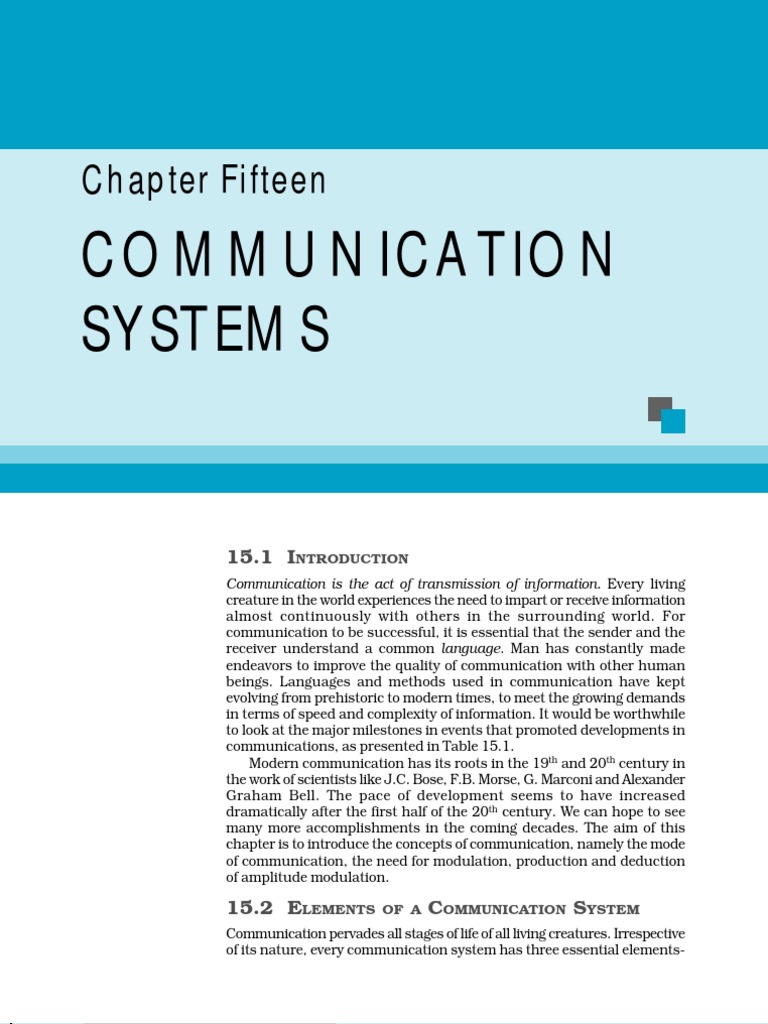Communication Systems | PDF | Radio Propagation | Radio Spectrum