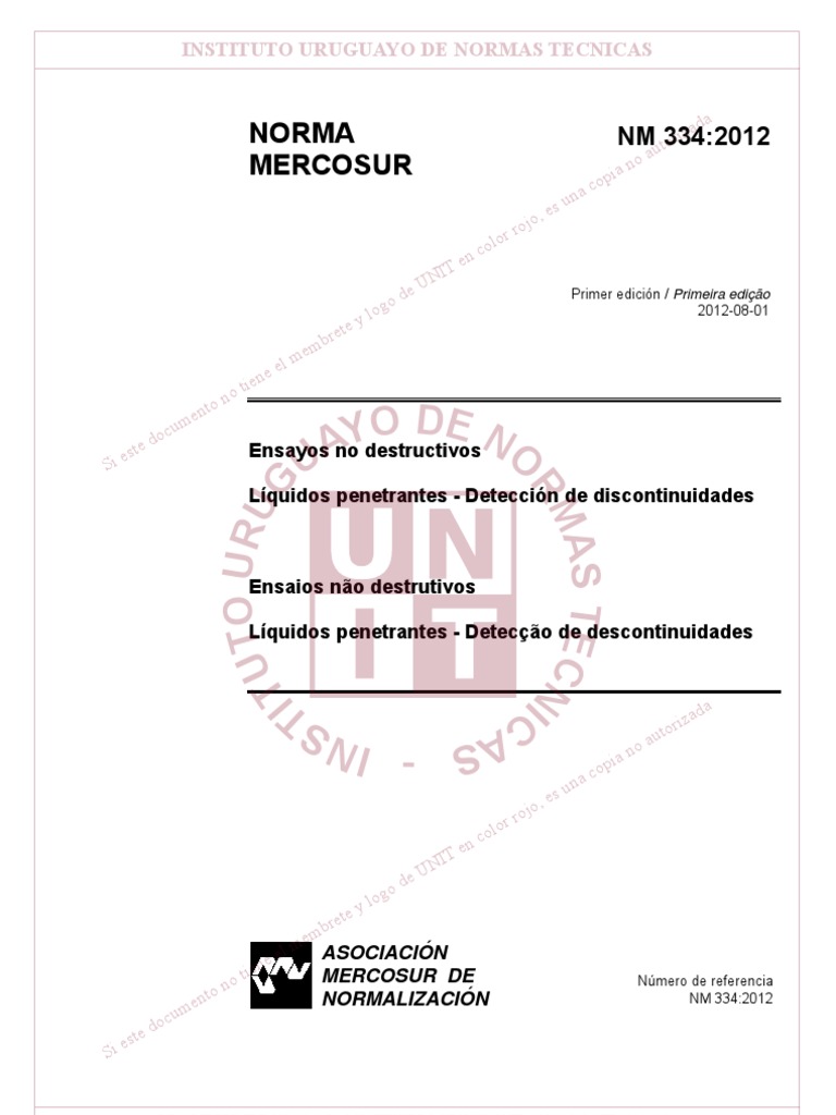 NM-334 2012 | PDF | Aluminio | Ultravioleta