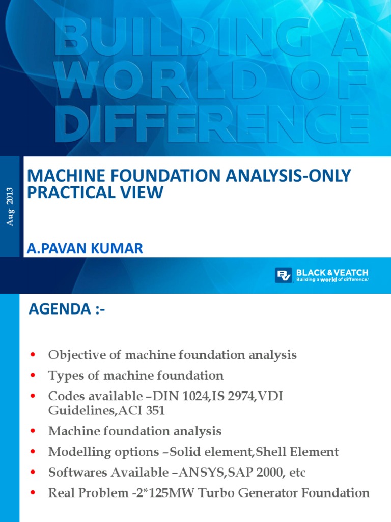 Machine Foundation Design | PDF | Normal Mode | Mechanics