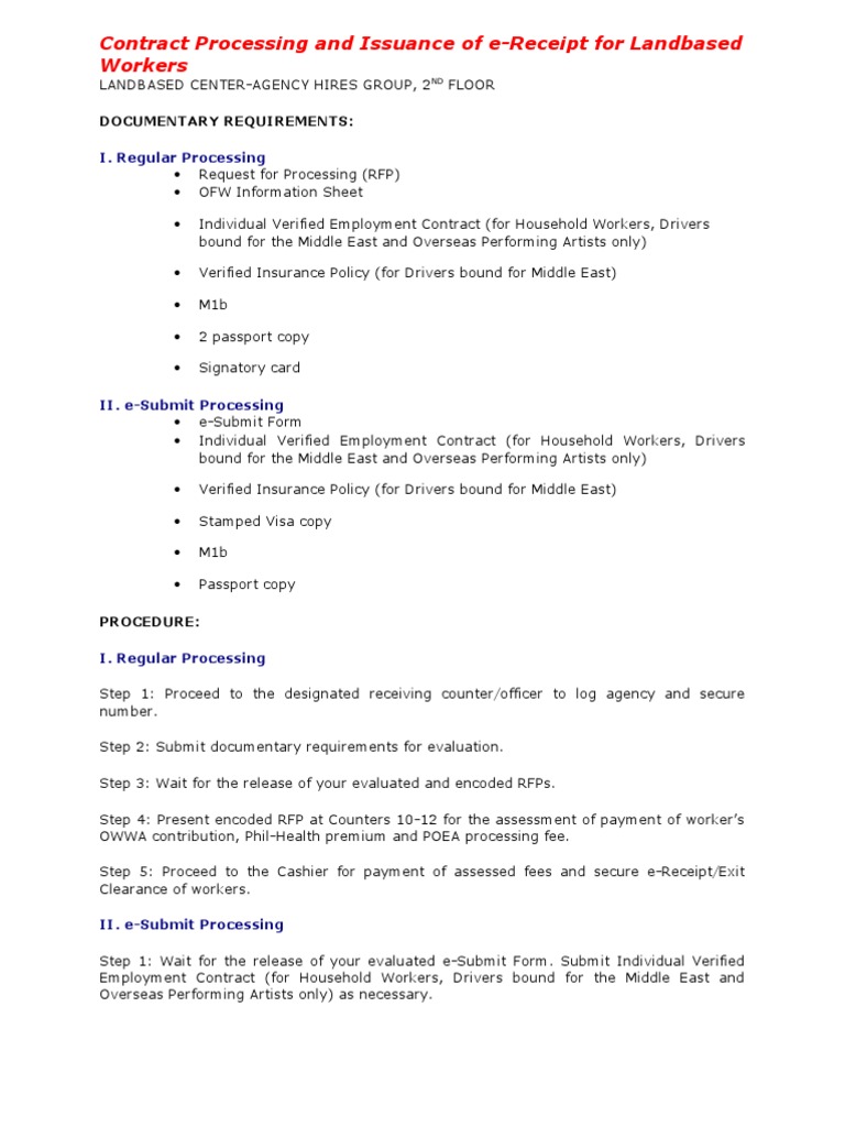 Contract Processing and Issuance of e | PDF | Finance & Money ...