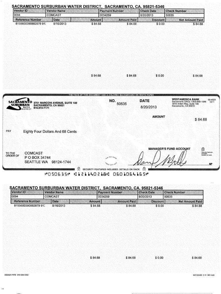 Comcast Payment Invoice Details | PDF | Fee | Comcast