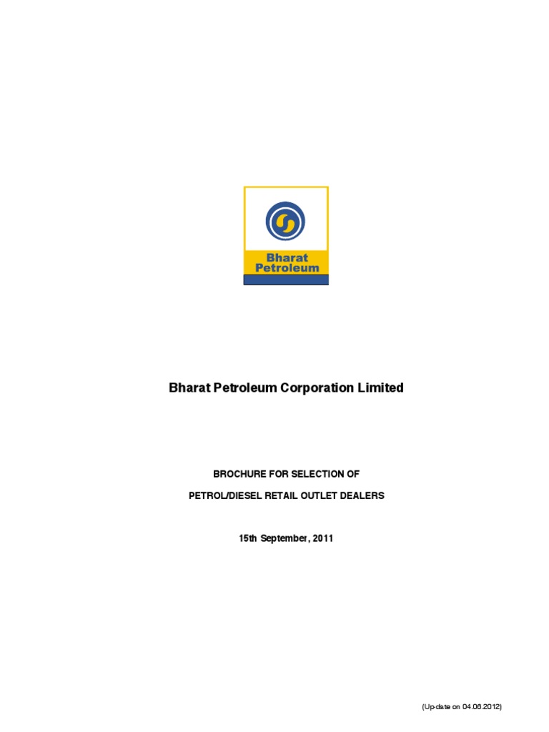 BPCL Delear Selection Guidelines Brochure | PDF | Partnership | Credit ...