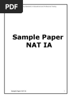 Sample Paper: Nat-Ics | PDF | Wire | Relational Model