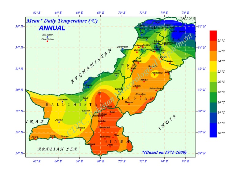 Pakistan Monthly Weather Overview | PDF