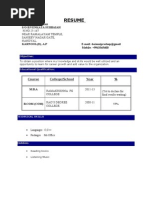 CA Inter Resume Format | PDF | Cognition | Cognitive Science