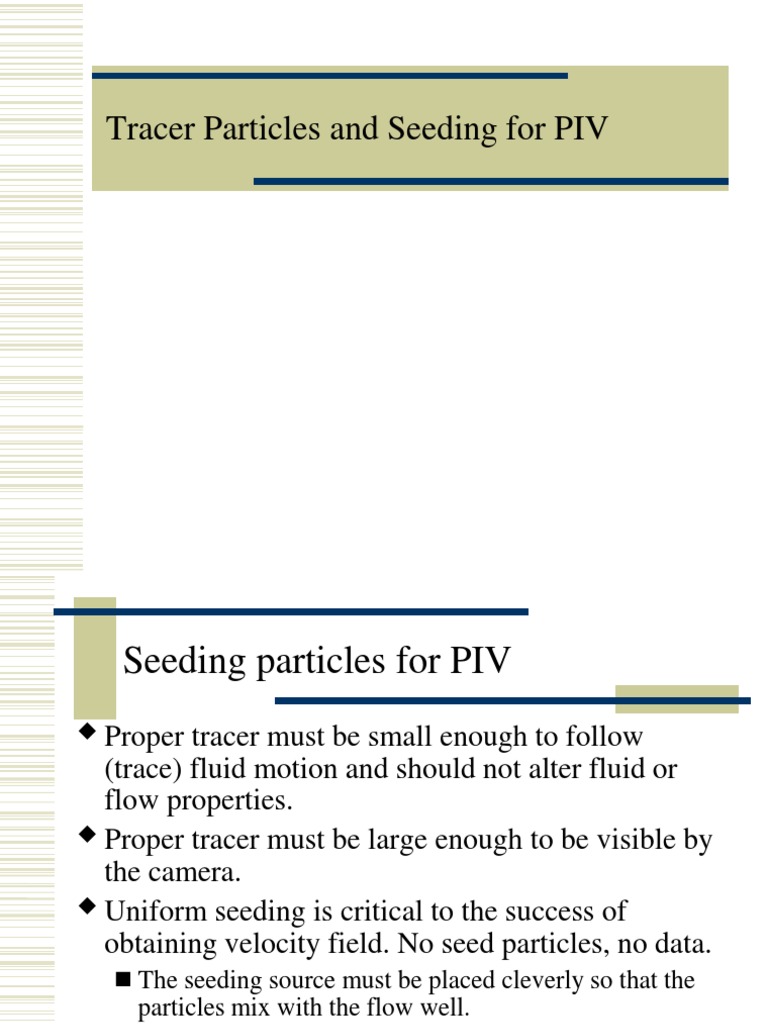 Lecture Seeding Particle For PIV | PDF | Scattering | Glasses