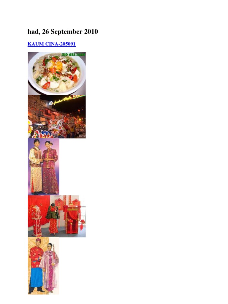 Adat Kaum Cina | PDF