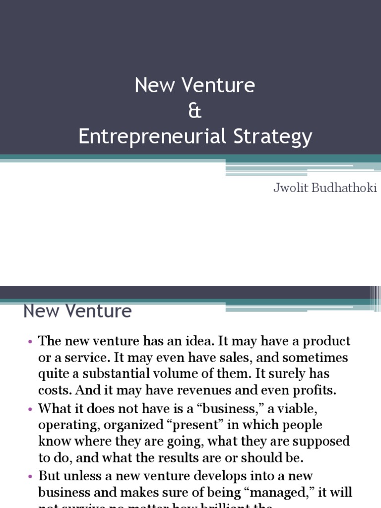 New Venture | PDF | Entrepreneurship | Venture Capital