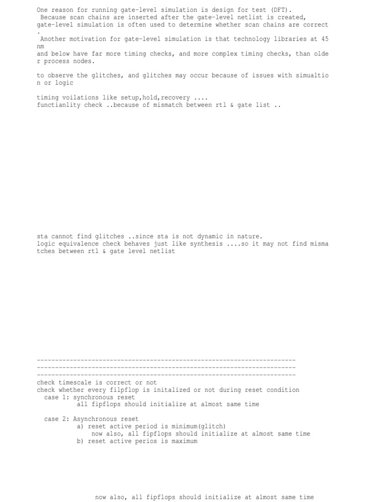 Gate-Level Simulation for DFT Experts | PDF