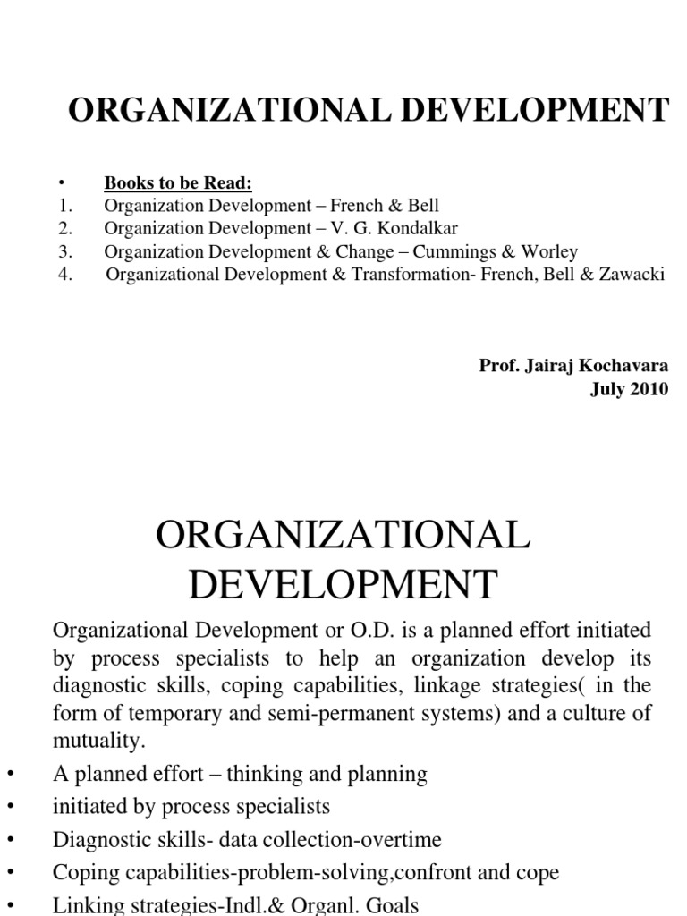 Organisational Development | PDF | Organization Development | Leadership