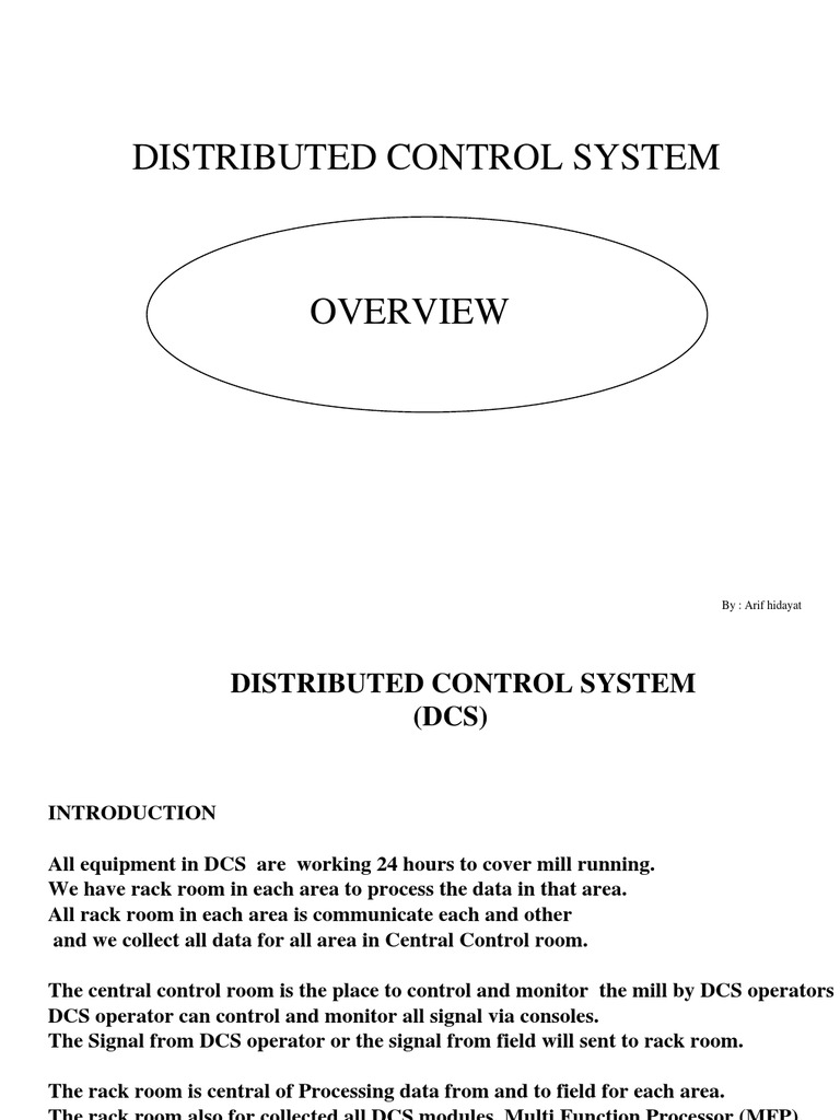 DCS Overview | Systems Theory | Electrical Engineering