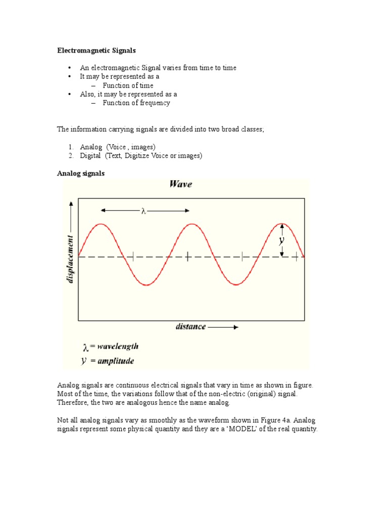Analog Vs Digital Data | PDF | Digital Signal | Amplitude