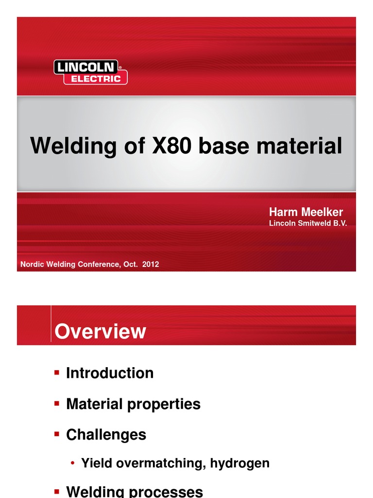 Meelker Harm Welding of X80 Base Material-final-HA (Compatibility Mode) | PDF | Welding ...