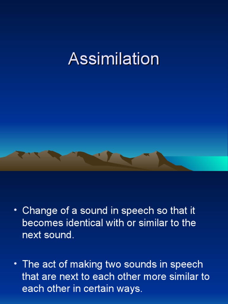 Rules of Spoken Language Assimilation | PDF | Poetry
