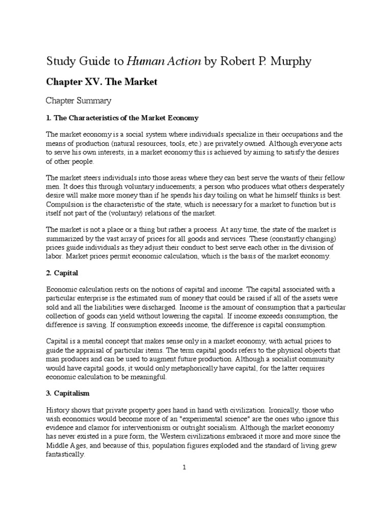 Study of Human Action | PDF | Monopoly | Capitalism