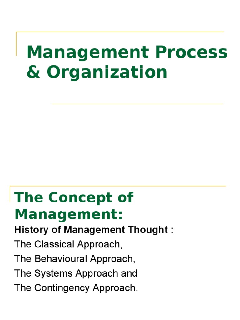 Comprehensive Guide to Management Processes | PDF