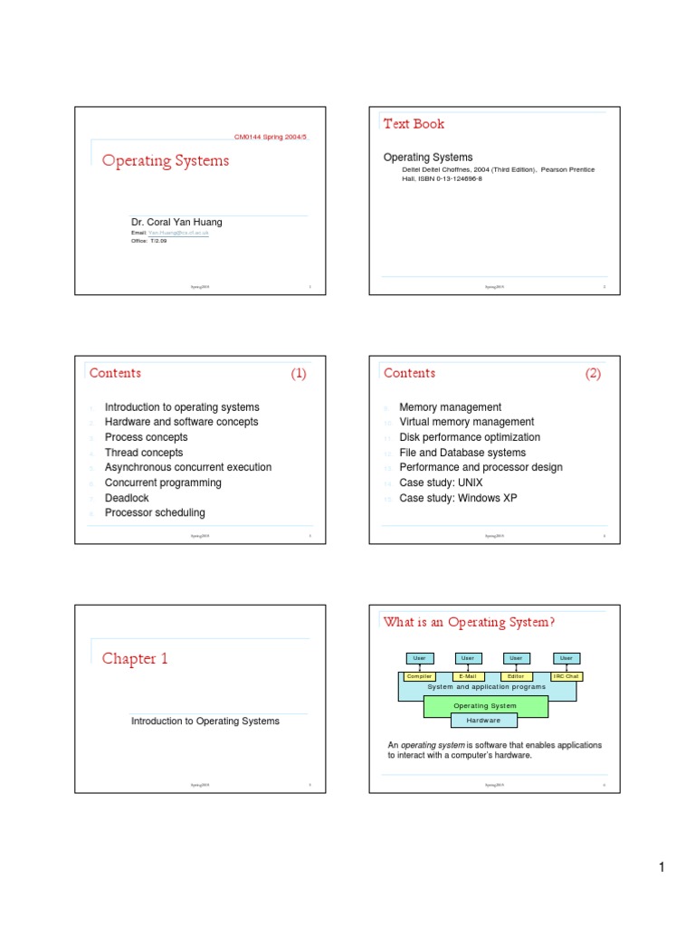 OS | PDF | Operating System | Random Access Memory