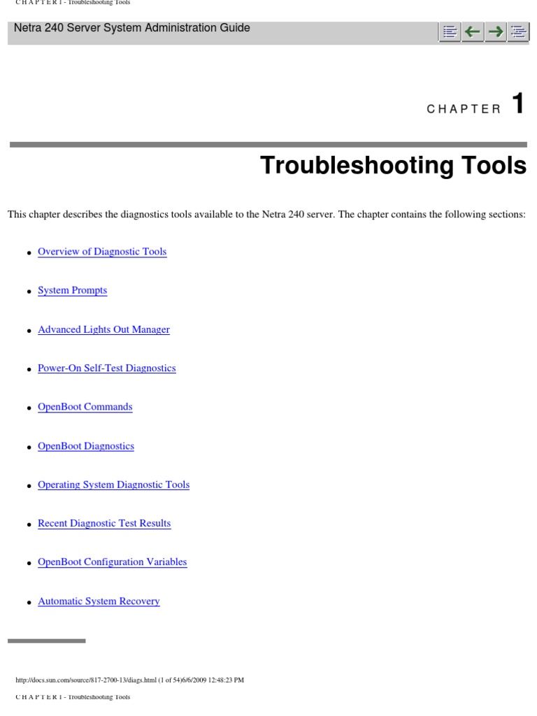 C H A P T E R 1 - Troubleshooting Tools | PDF | Operating System | Booting