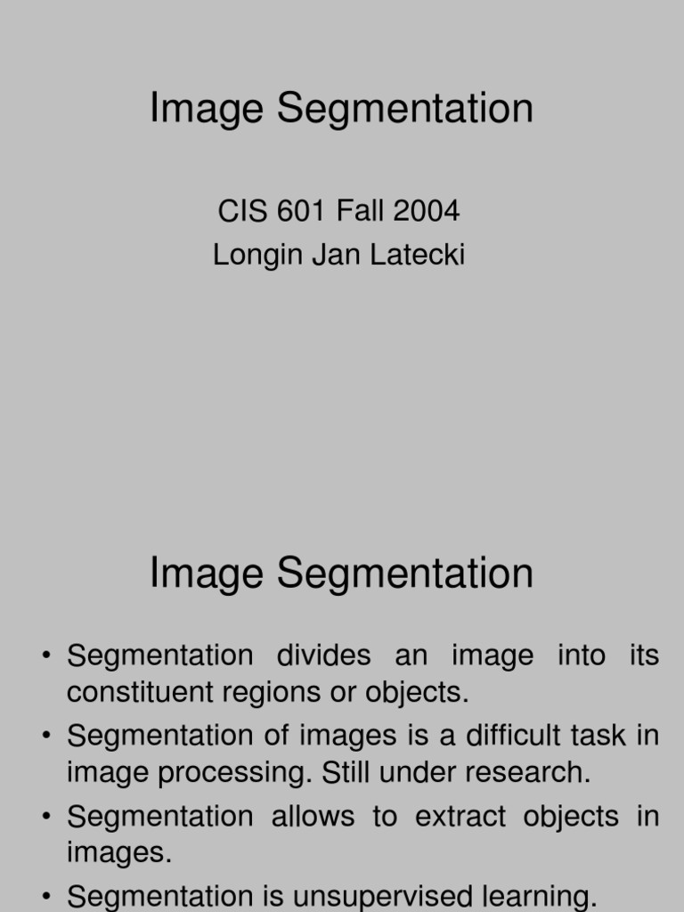 Image Segmentation Digital Image Processing Pdf Image Segmentation 4865