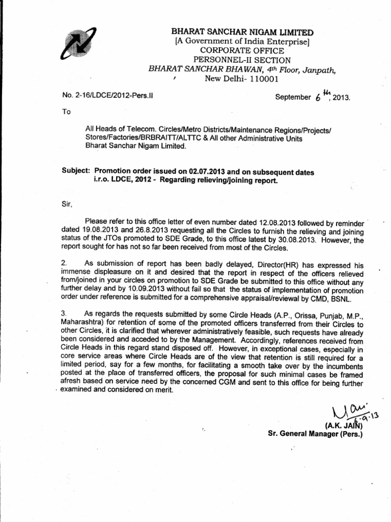Promotion Order and Reporting Guidelines | PDF