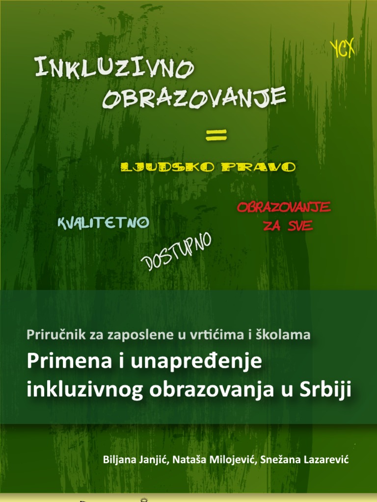 Primena I Unapredjenje Inkluzivnog Obrazovanja Final Web | PDF