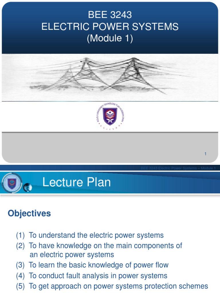 Electric Power Systems Module 1 Pdf Electric Power Distribution