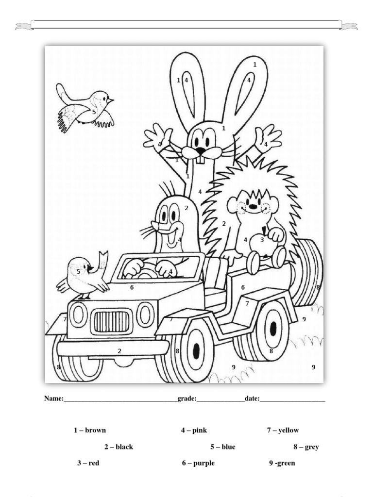 Color Code Worksheet | PDF